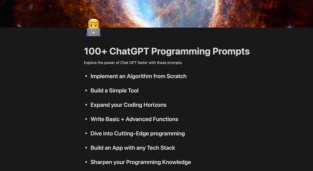100+ Bing Programming Prompts for AI BEGINNERS GPT-4