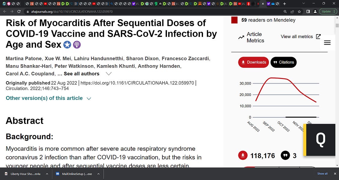 Elevated risk of myocarditis after COVID-19 vaccination (Pfizer booster ...