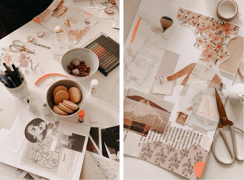 Using Paper Collage To Piece Yourself Together