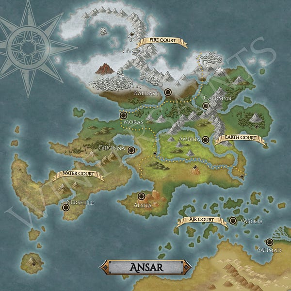 a map of ansar - writing by wintersaints