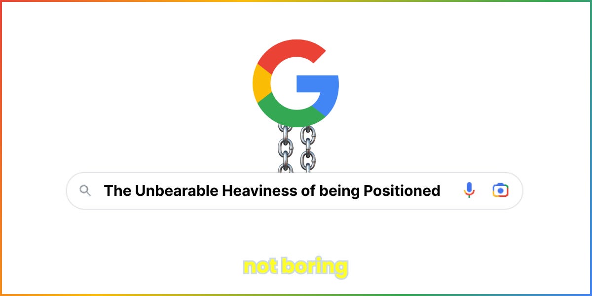 The Unbearable Heaviness of Being Positioned