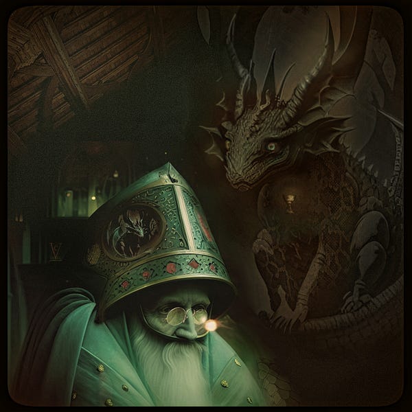 king pellinore and the questing beast - by ve