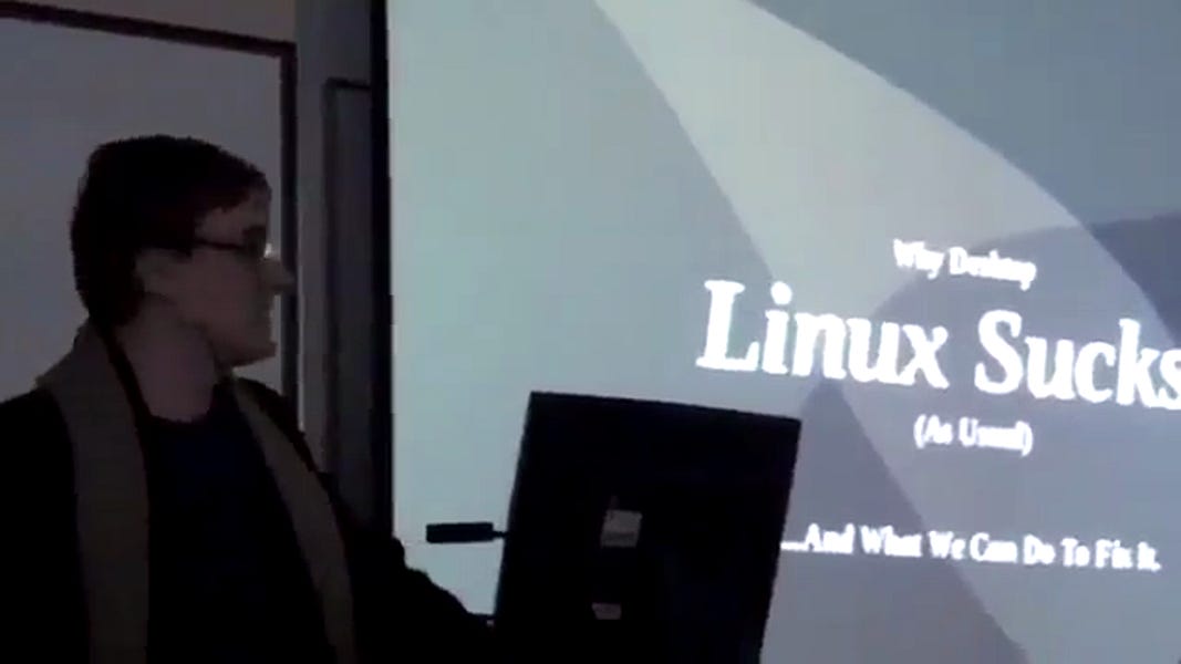 Linux Sucks (As Usual) - 2012 - by Bryan Lunduke