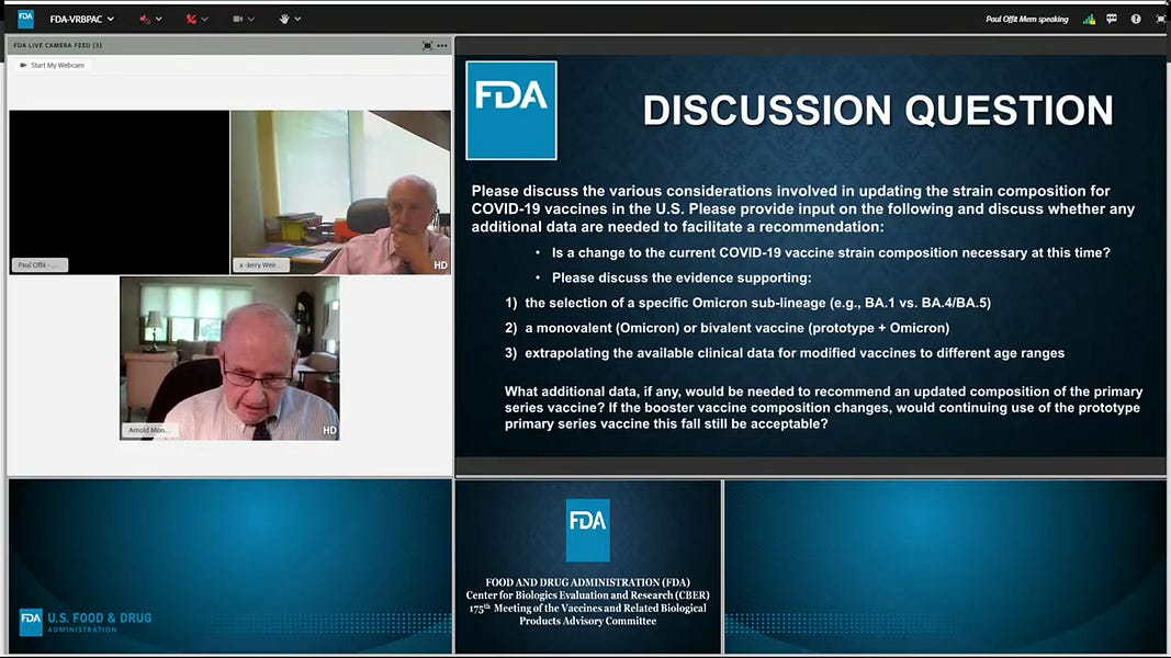 Not everyone at the VRBPAC meeting rolled over