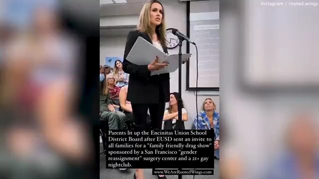 California Mom Gives Blistering Speech Branding School Board Groomers
