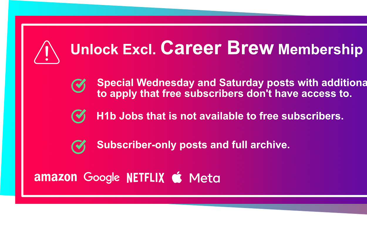 Career Brew | Arpita Rawal | Substack
