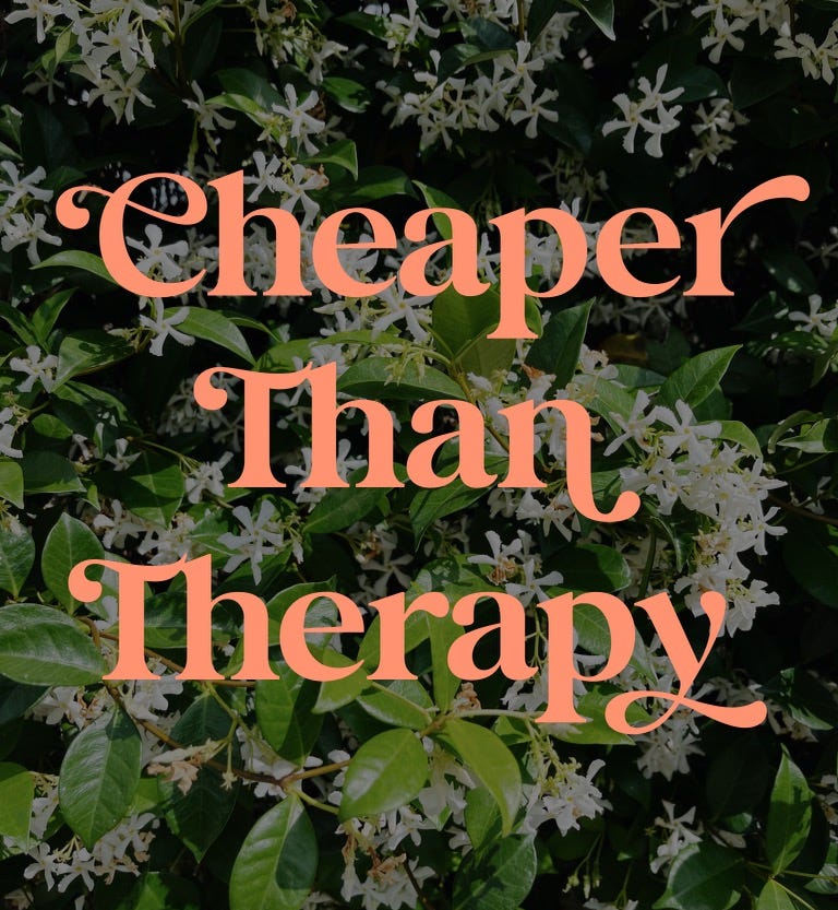 Cheaper Than Therapy | Shani Silver | Substack