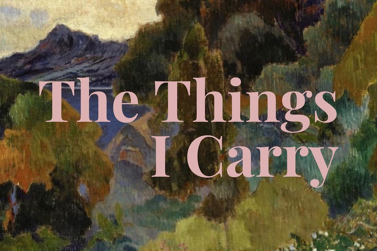 The Things I Carry | Elizabeth Harwell | Substack