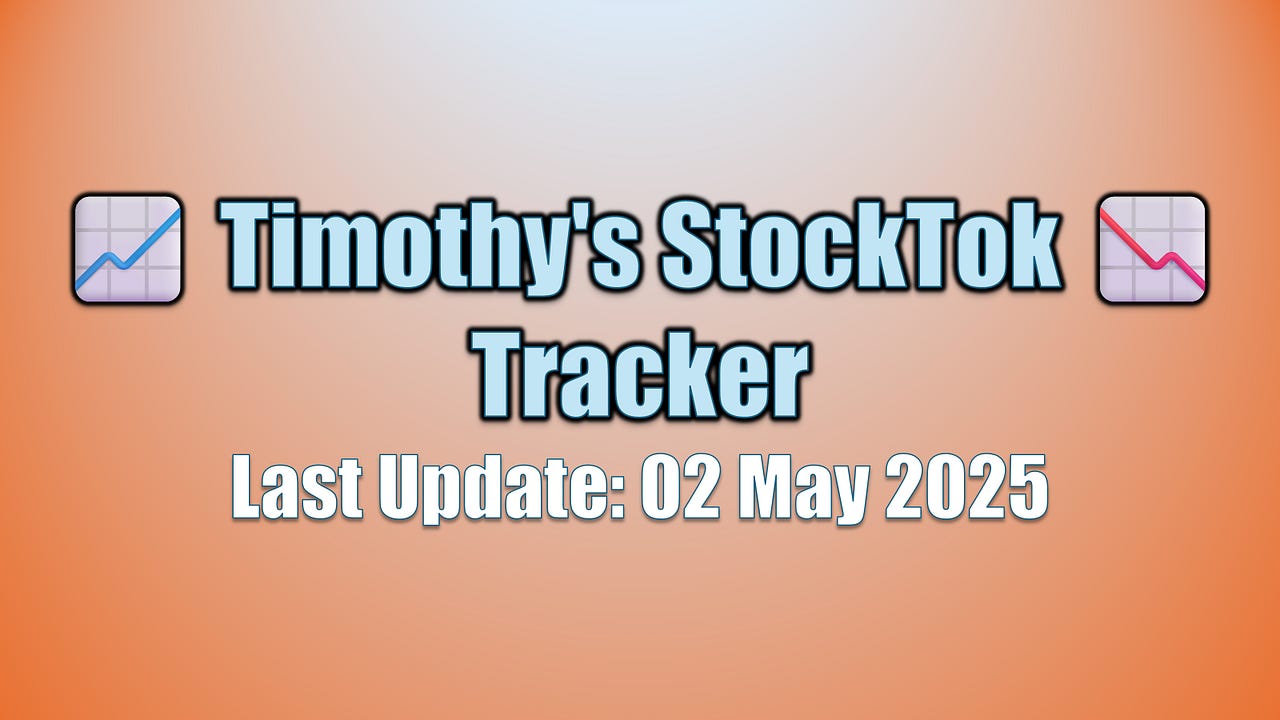 Timothy’s StockTok | StockTok 📈 | Substack