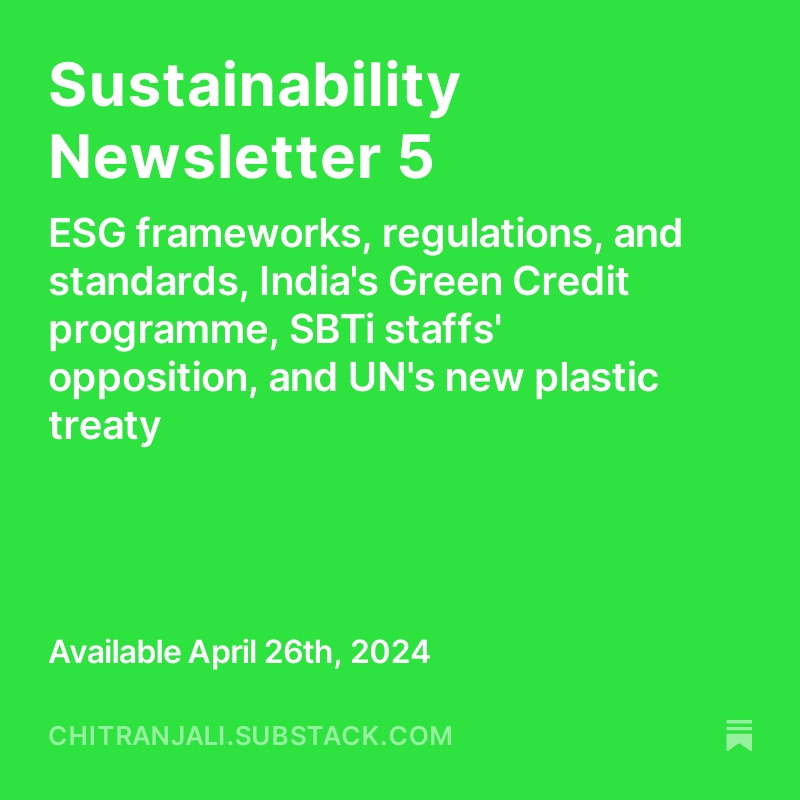Sustainability Newsletter | Substack