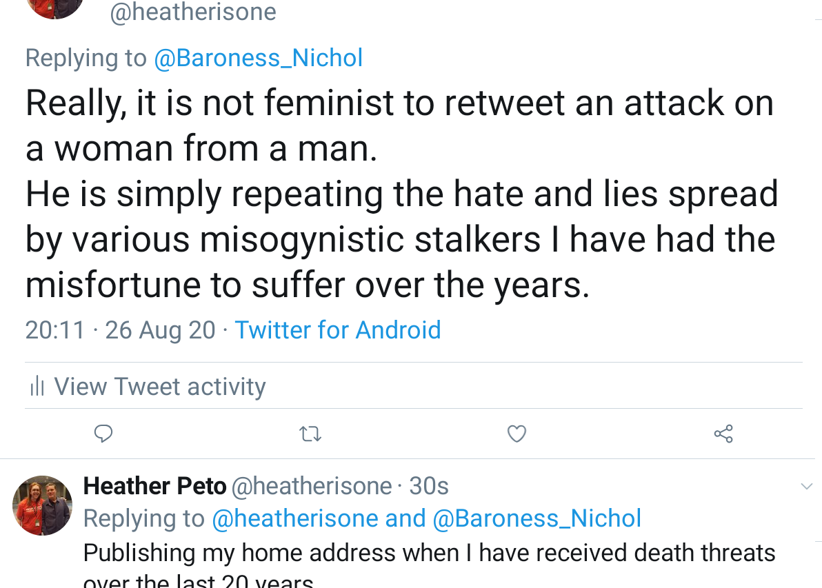 Heather Peto's Response to Trolls | Substack