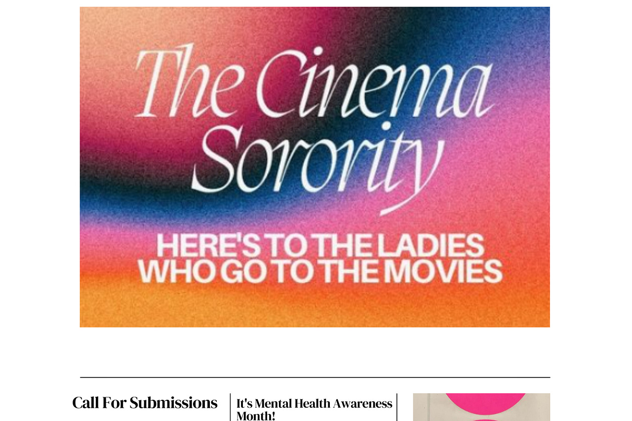 The Sorority Scoop | The Cinema Sorority | Substack