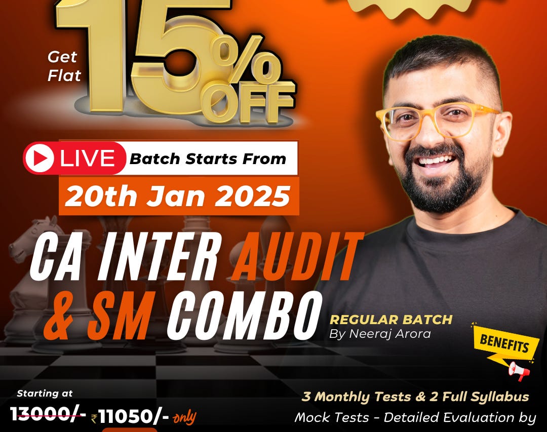Audit By Neeraj | Neeraj Arora | Substack
