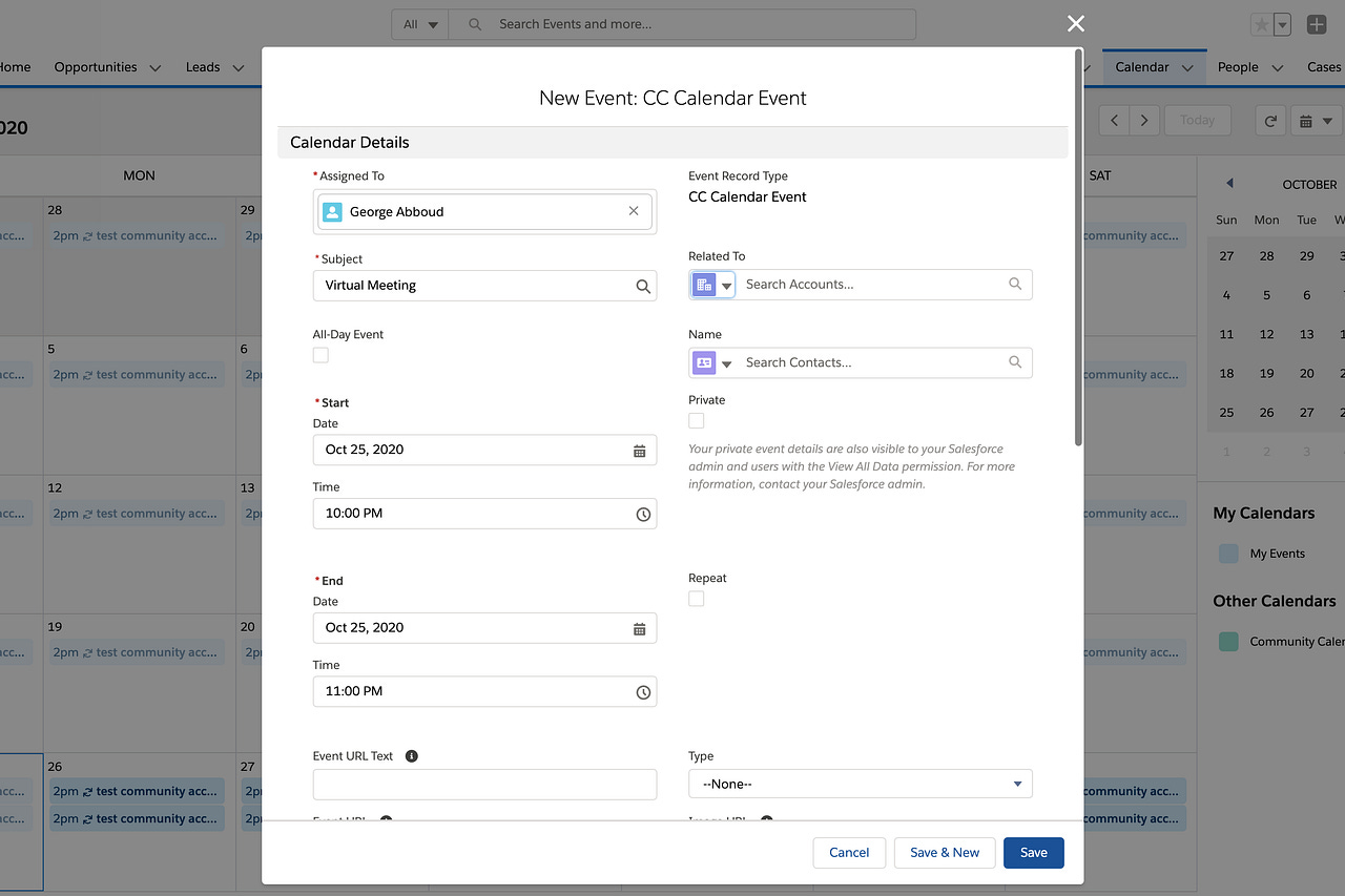 Events Calendar for Experience Cloud Updates | George Abboud | Substack