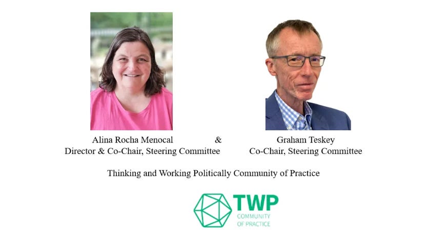 Thinking & Working Politically Community of Practice | Alex Scoines ...