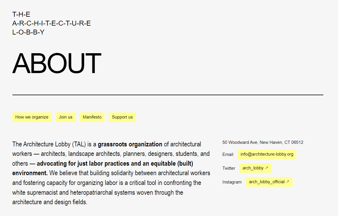The Architecture Lobby | Substack