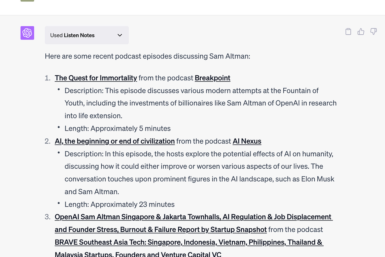 Listen Notes Monthly Updates | Wenbin Fang | Substack