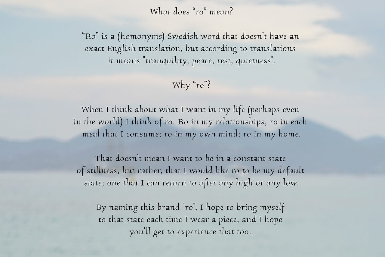 Monday Ro by Lana | Lana Blakely | Substack