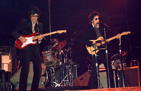 Bob Dylan and The Band in Boston, 1974 - by Ray Padgett