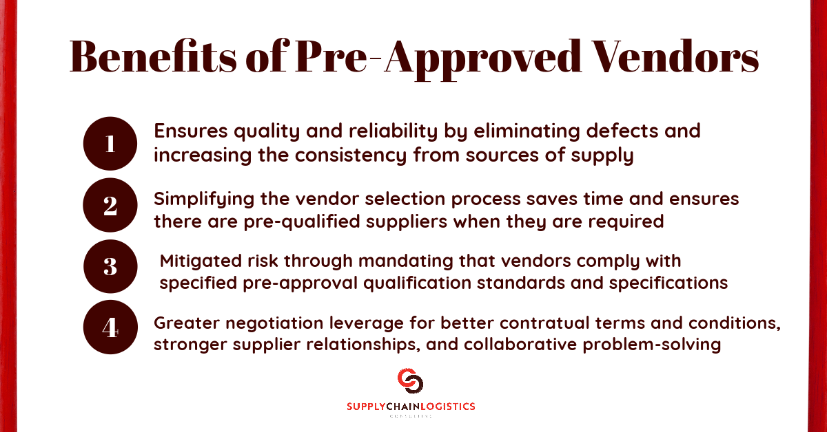 "The Importance of an Approved Vendor List" - Supply Chain Logistics ...
