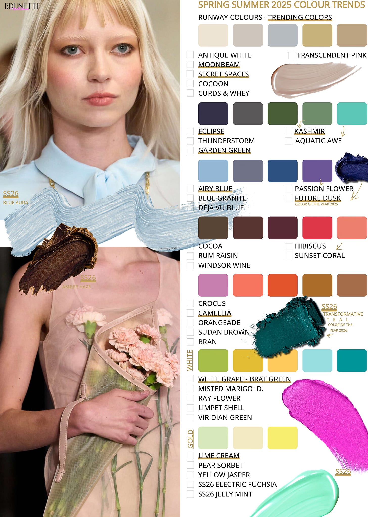 SS25 COLOR TREND REPORT - Brunette from Wall Street