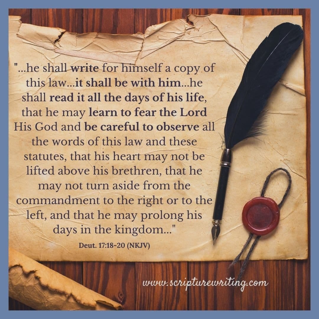 Scripture Writing: A simple way to dig deeply into Bible study