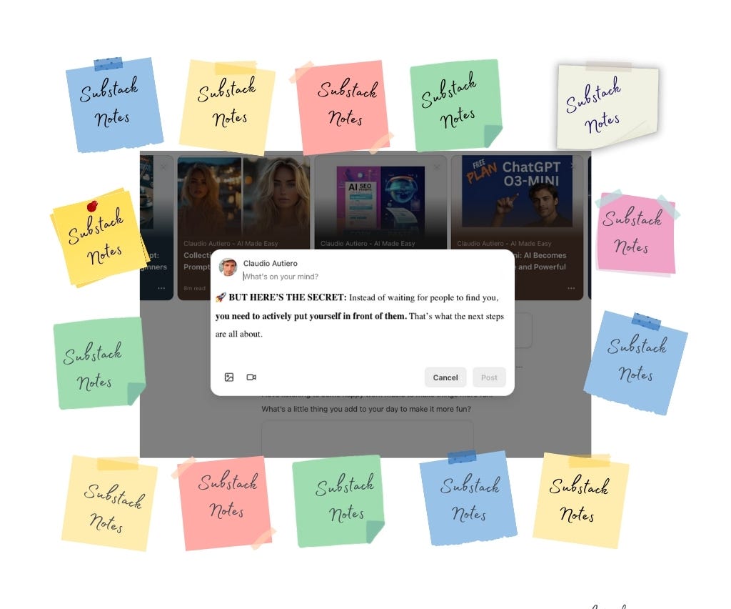 Substack Notes: How to grow on Substack as a new writer