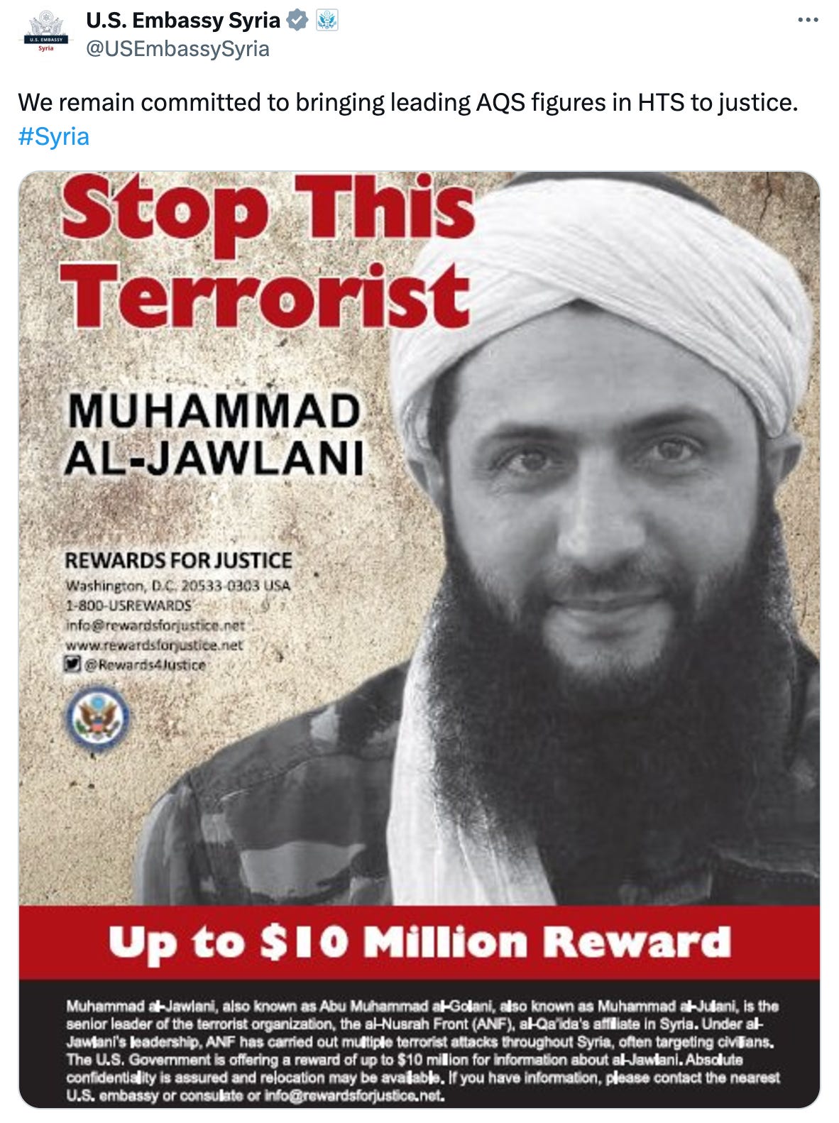 Abu Mohammed al-Jolani: 10 Things You Need to Know About the Syrian ...