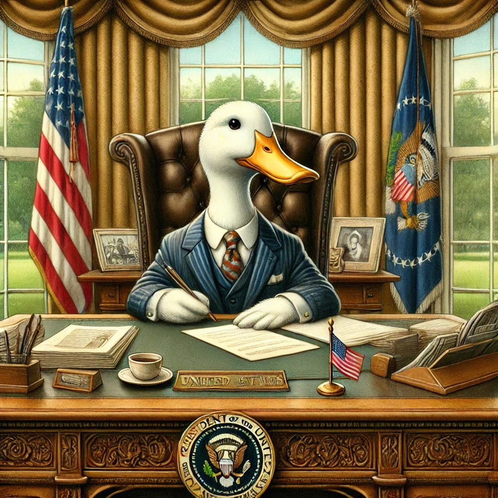 A Lame Duck on Day One? - The King's Necktie
