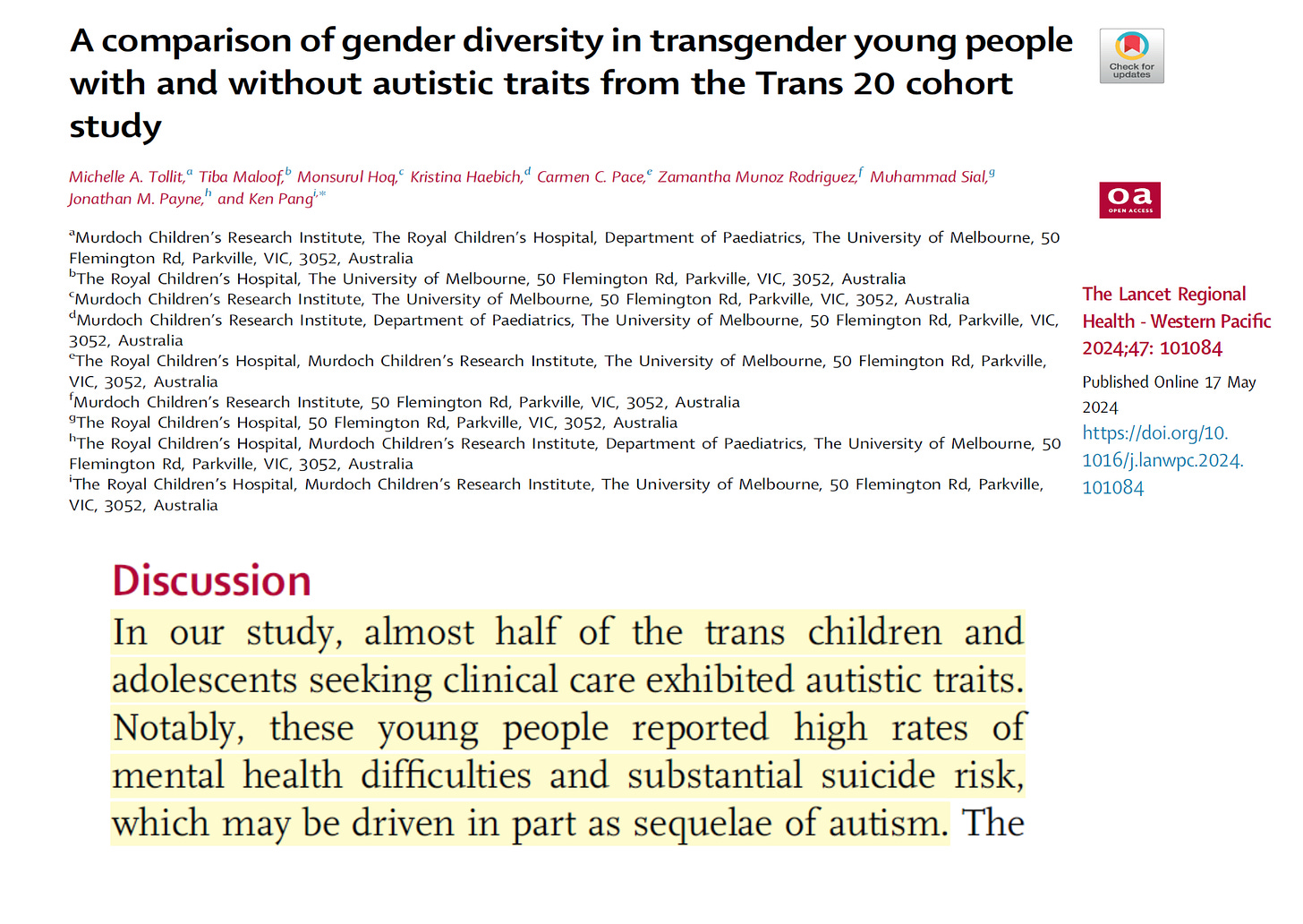 Autism Epidemic Increasingly Responsible for Transgender Crisis