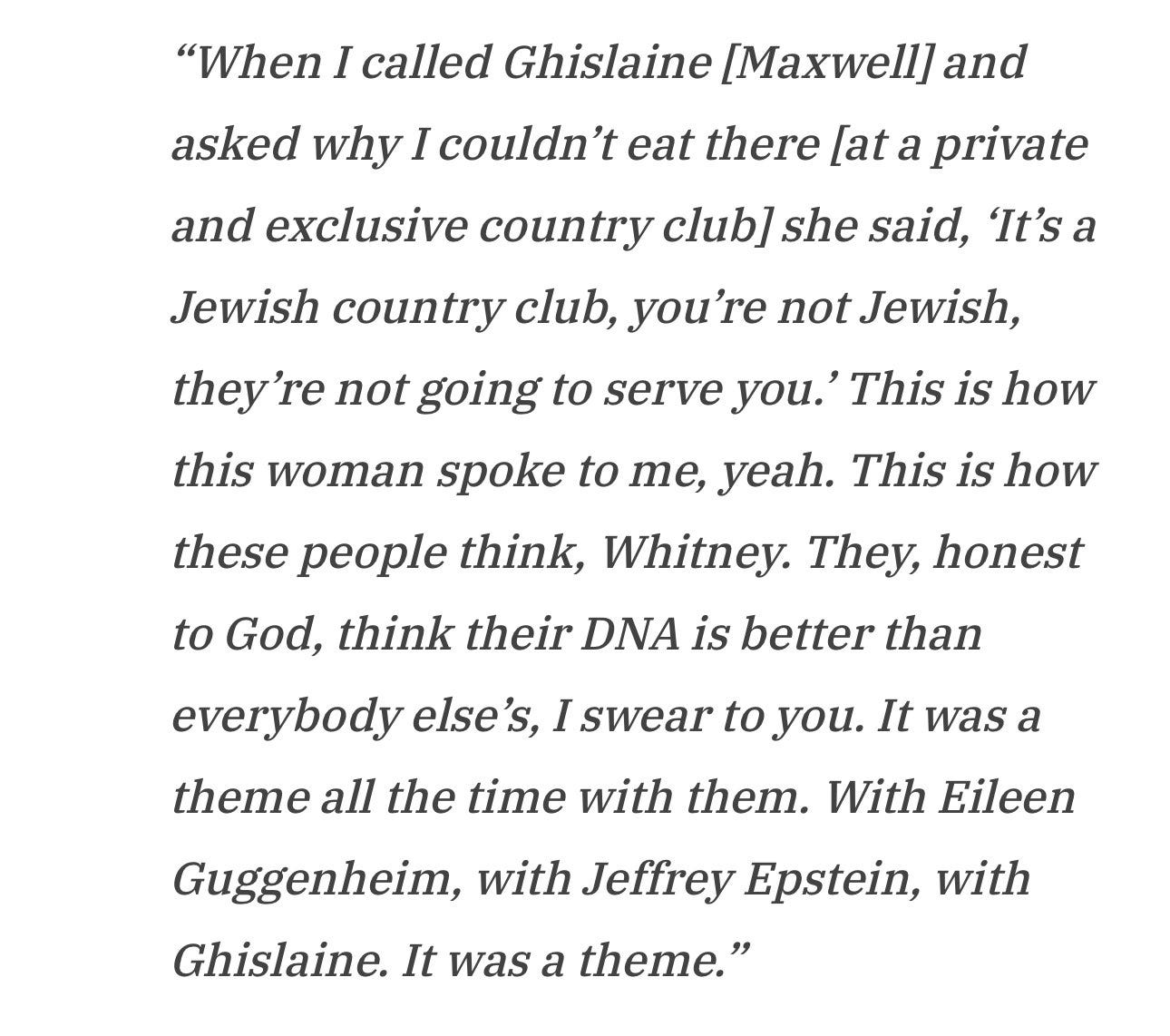 Epstein survivor, Maria Farmer, on what motivated her abusers