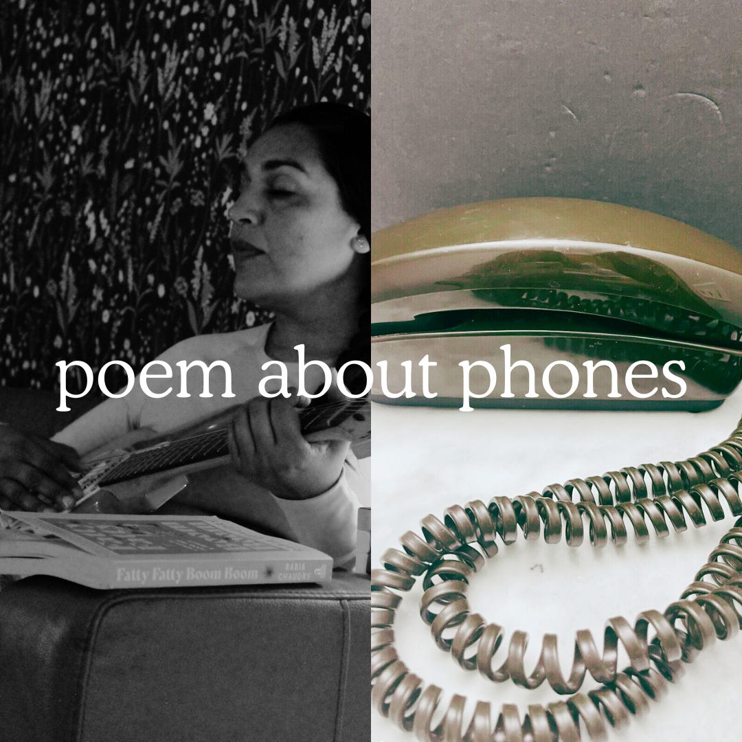 poem about being on the phone - by roopa