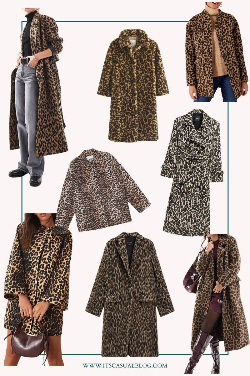 Leopard Coat Outfit Ideas - It's Casual Blog
