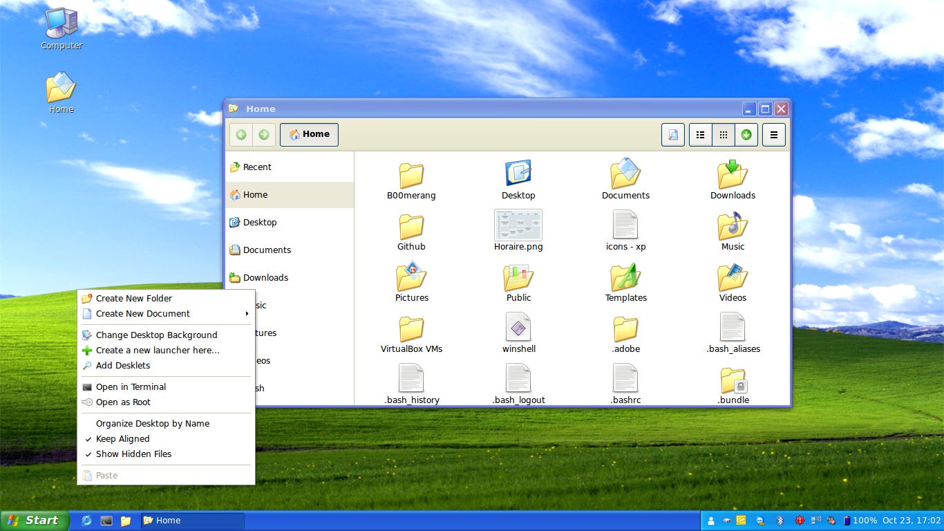 Make Linux look exactly like Windows XP - by Bryan Lunduke