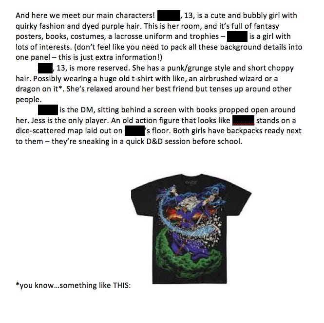 graphic novel class 4 - writing a script