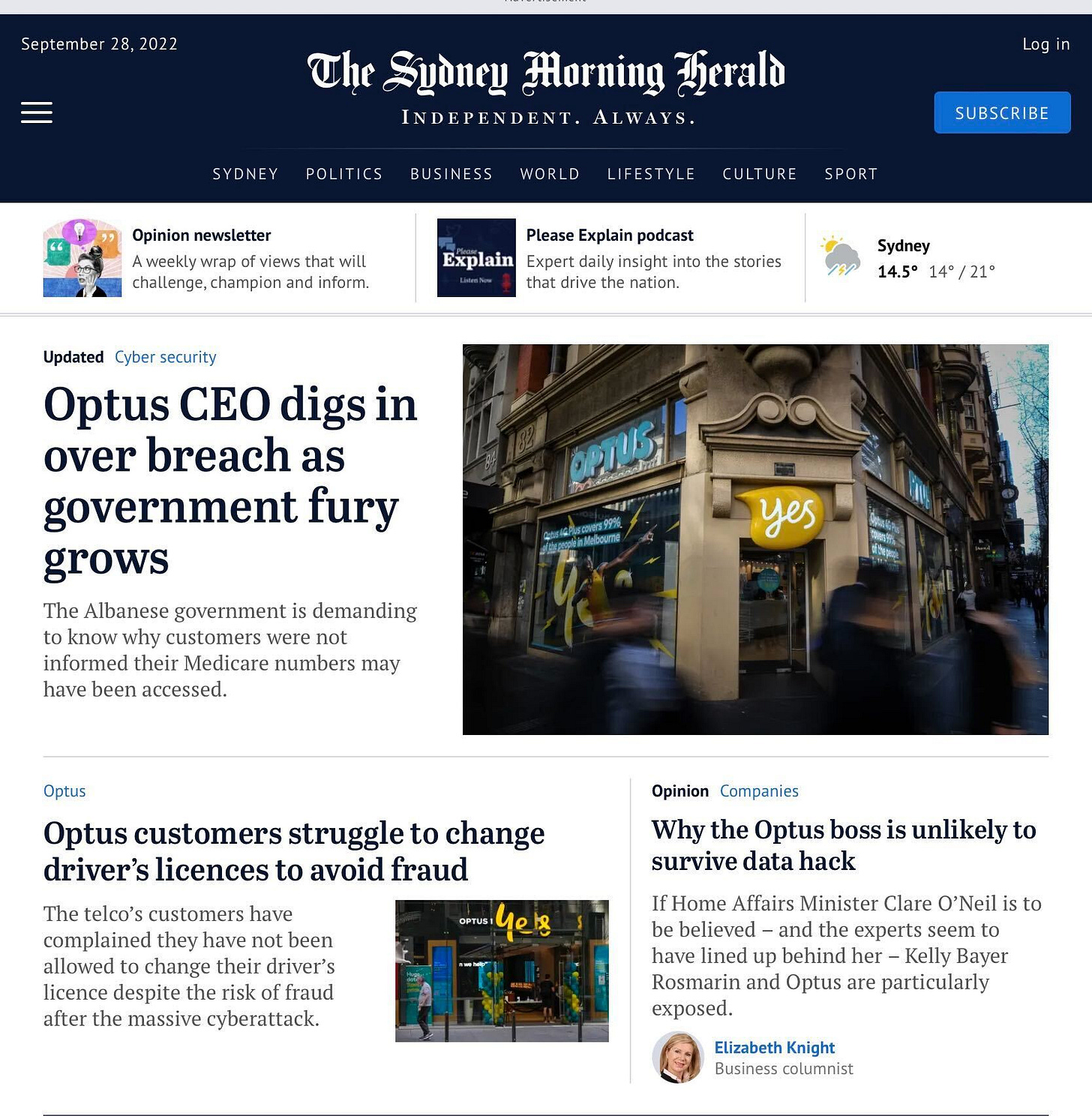 Optus writes a new chapter in the crisis handbook