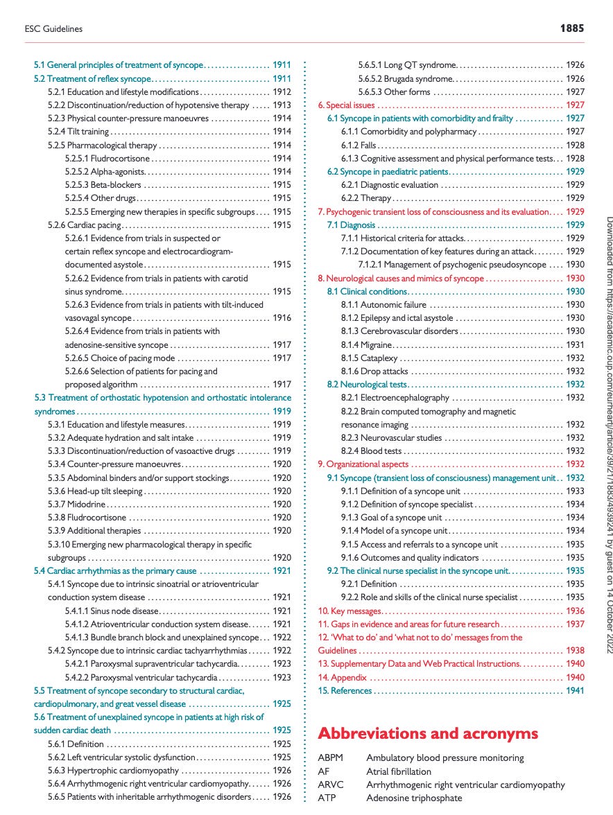The Diagnosis of Postural Orthostatic Tachycardia Syndrome (POTS)