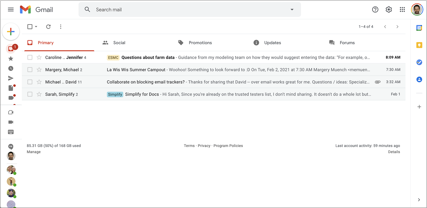 Simplify Gmail v2: The inbox and keyboard shortcuts