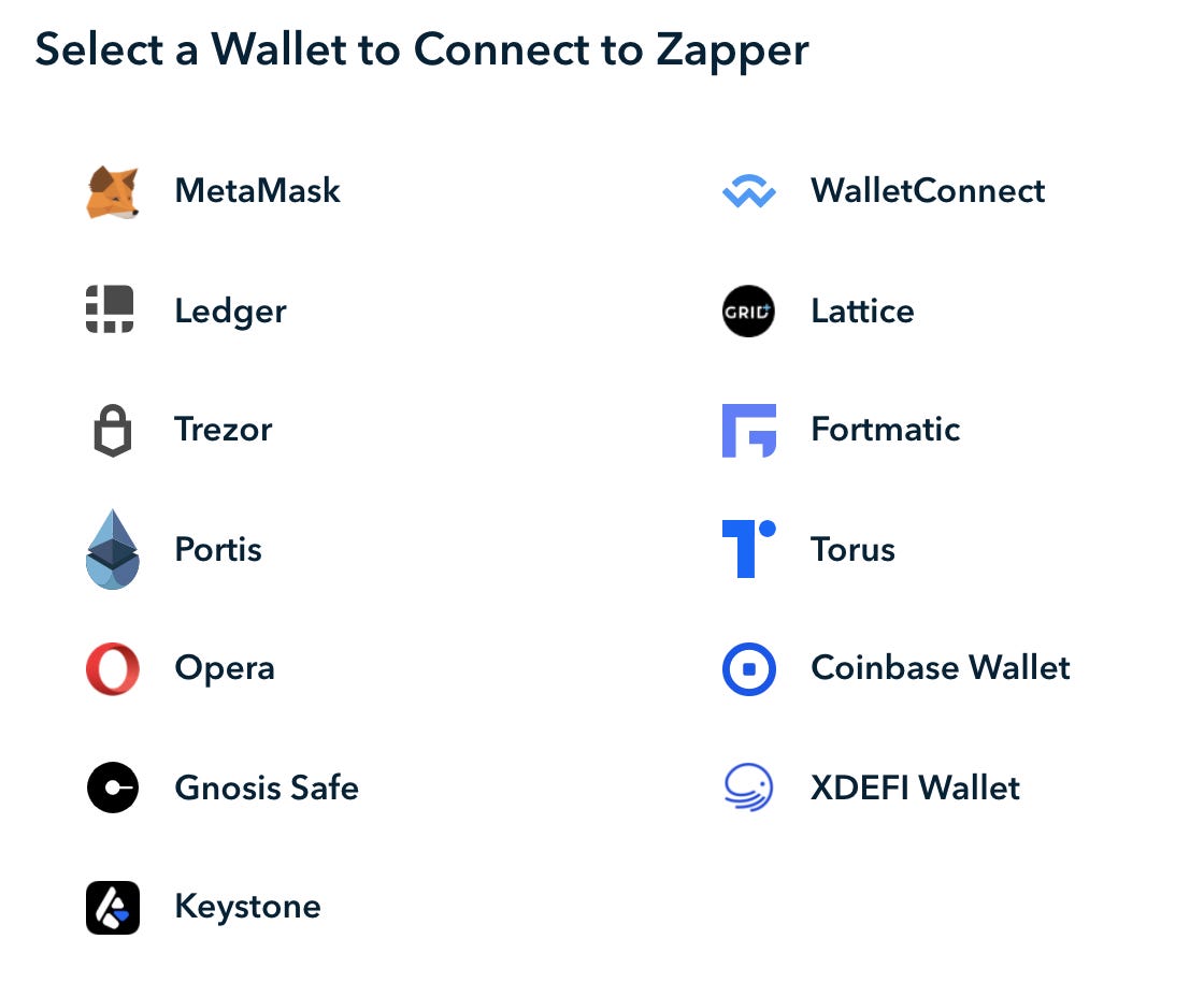 Zapper.fi: Your DeFi Dashboard - by Daniel Schlabach