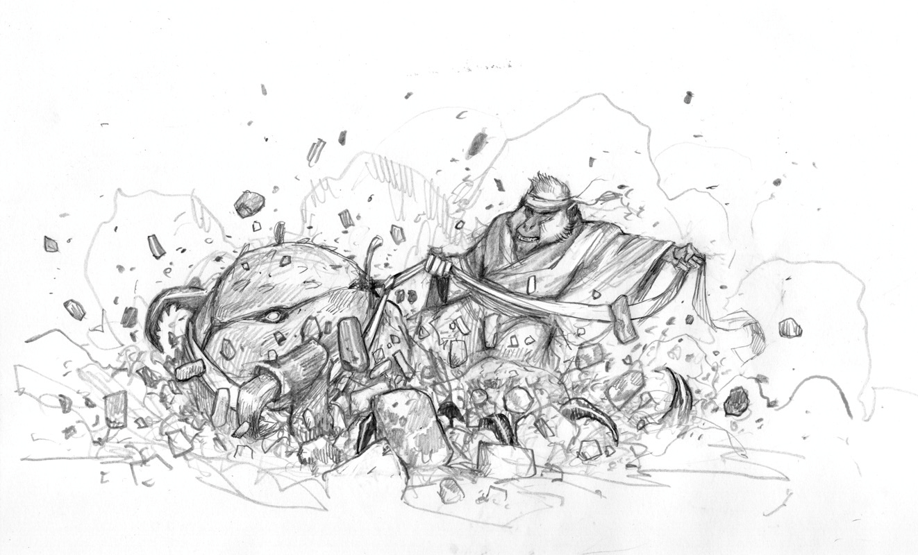 Comics Artopsy #8 - by Niko Henrichon - Exploding Giraffe