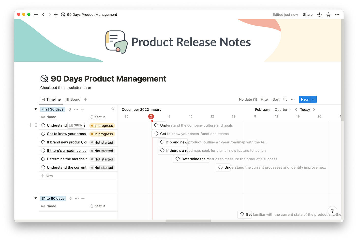 The first 90 days of a new Product Manager