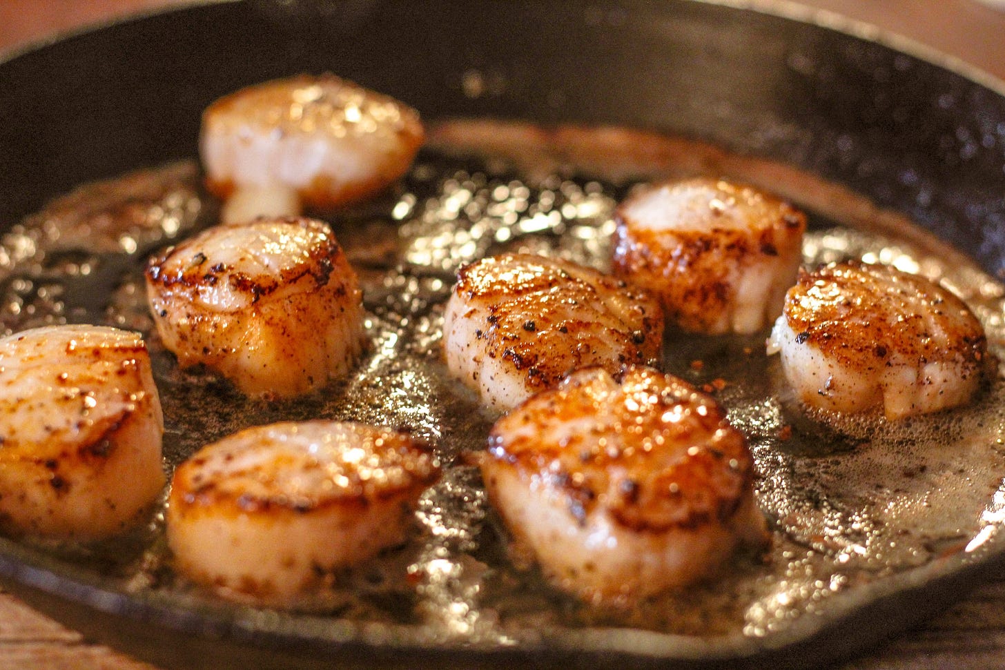 30-minute scallops with succotash - by Caroline Chambers