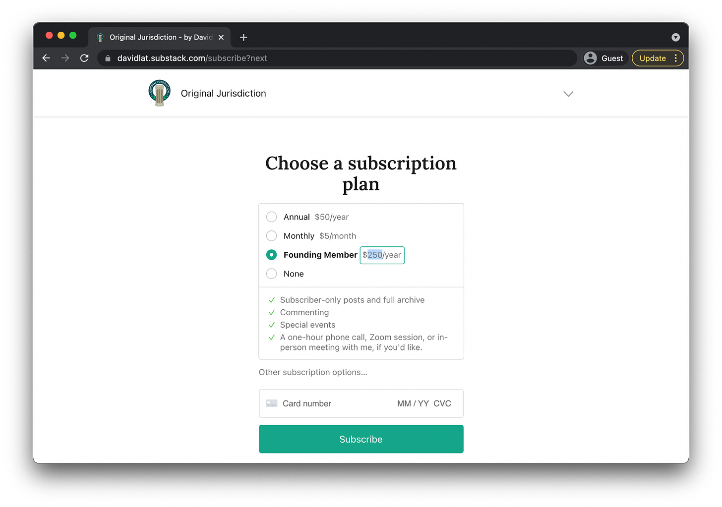 Subscription platform for online creators - Substack