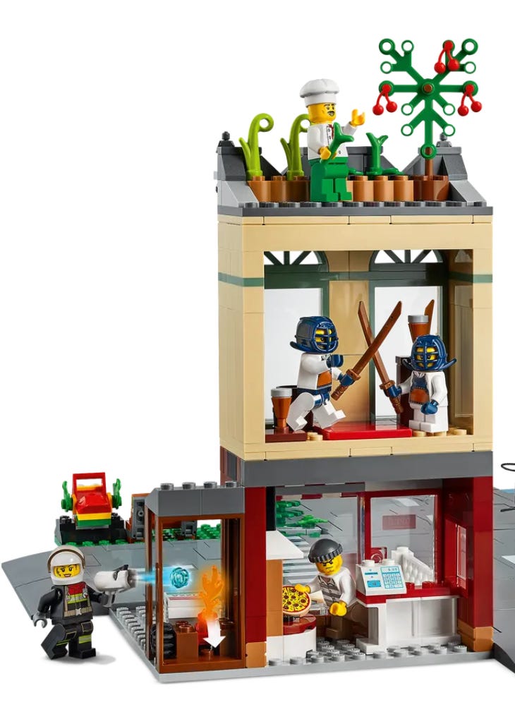 Build: Modularising the LEGO Pizzeria / Dojo - by Nic