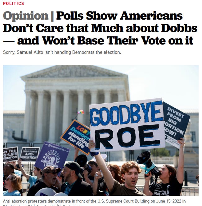 The Dobbs Backlash is Real - by Charlie Sykes - The Bulwark