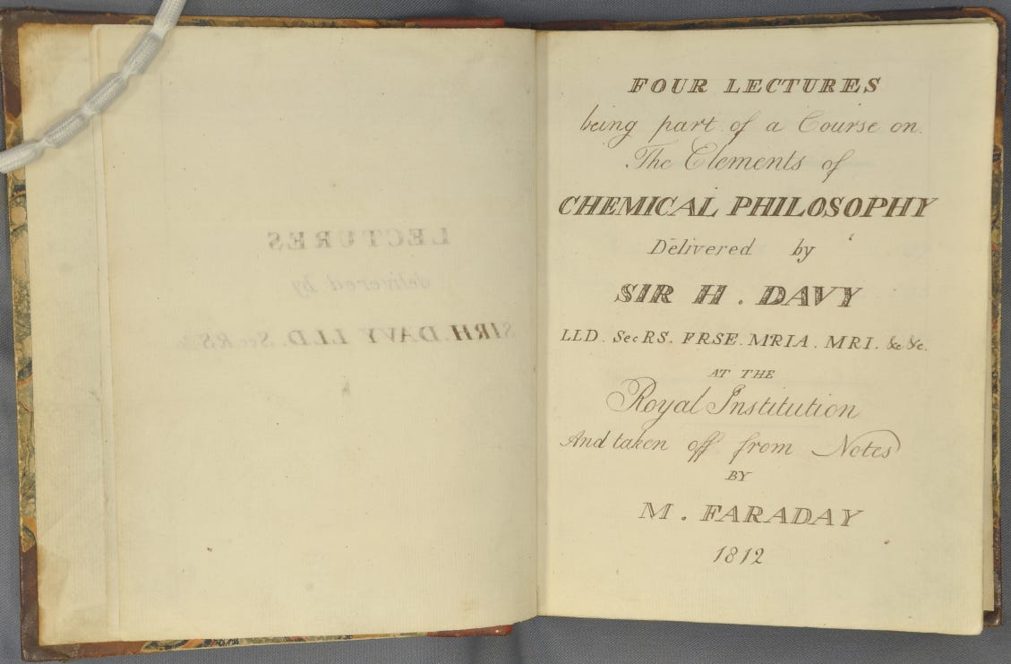 The notebooks that launched Michael Faraday's scientific career