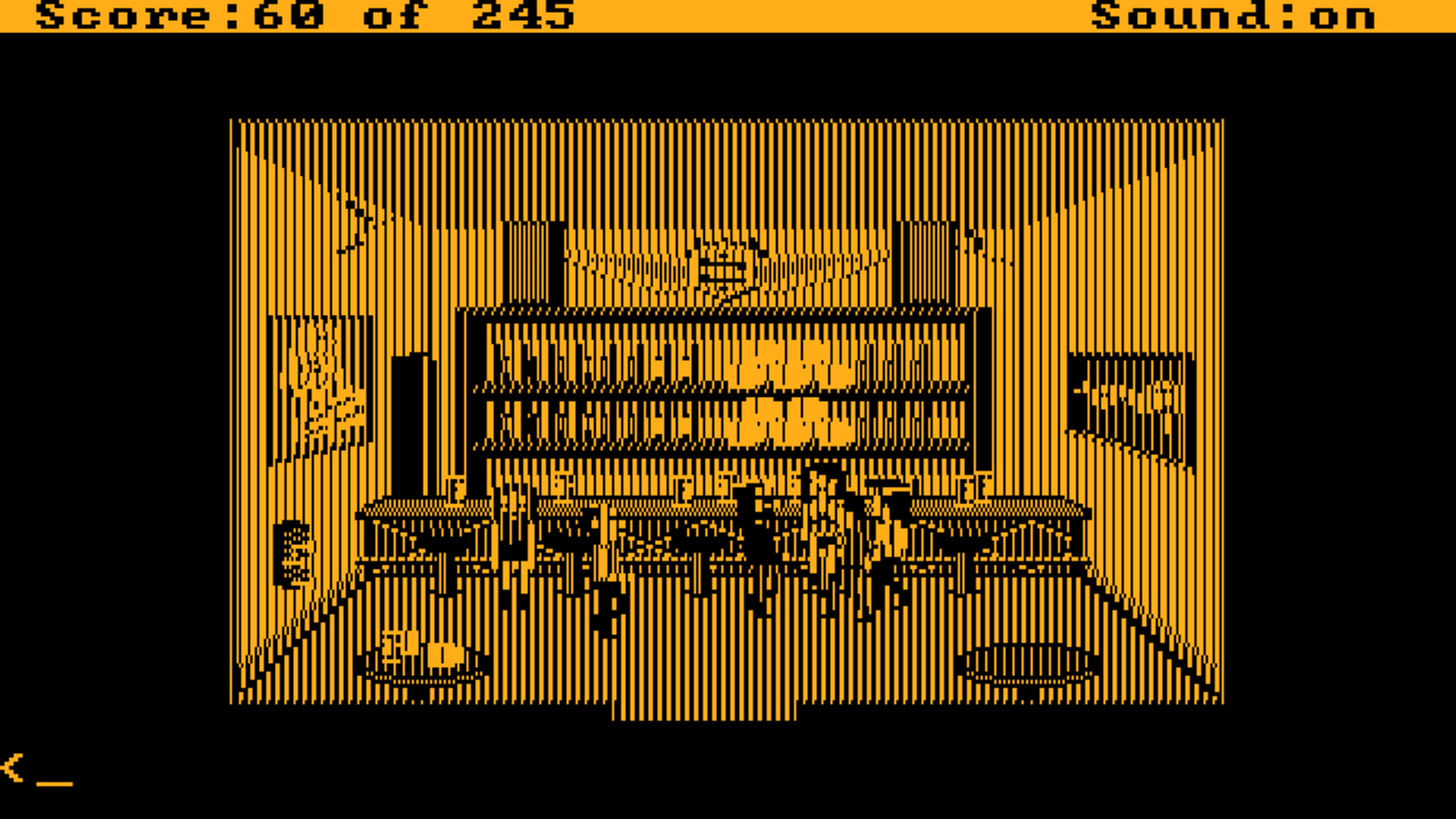 The beauty of computer games on Amber screens