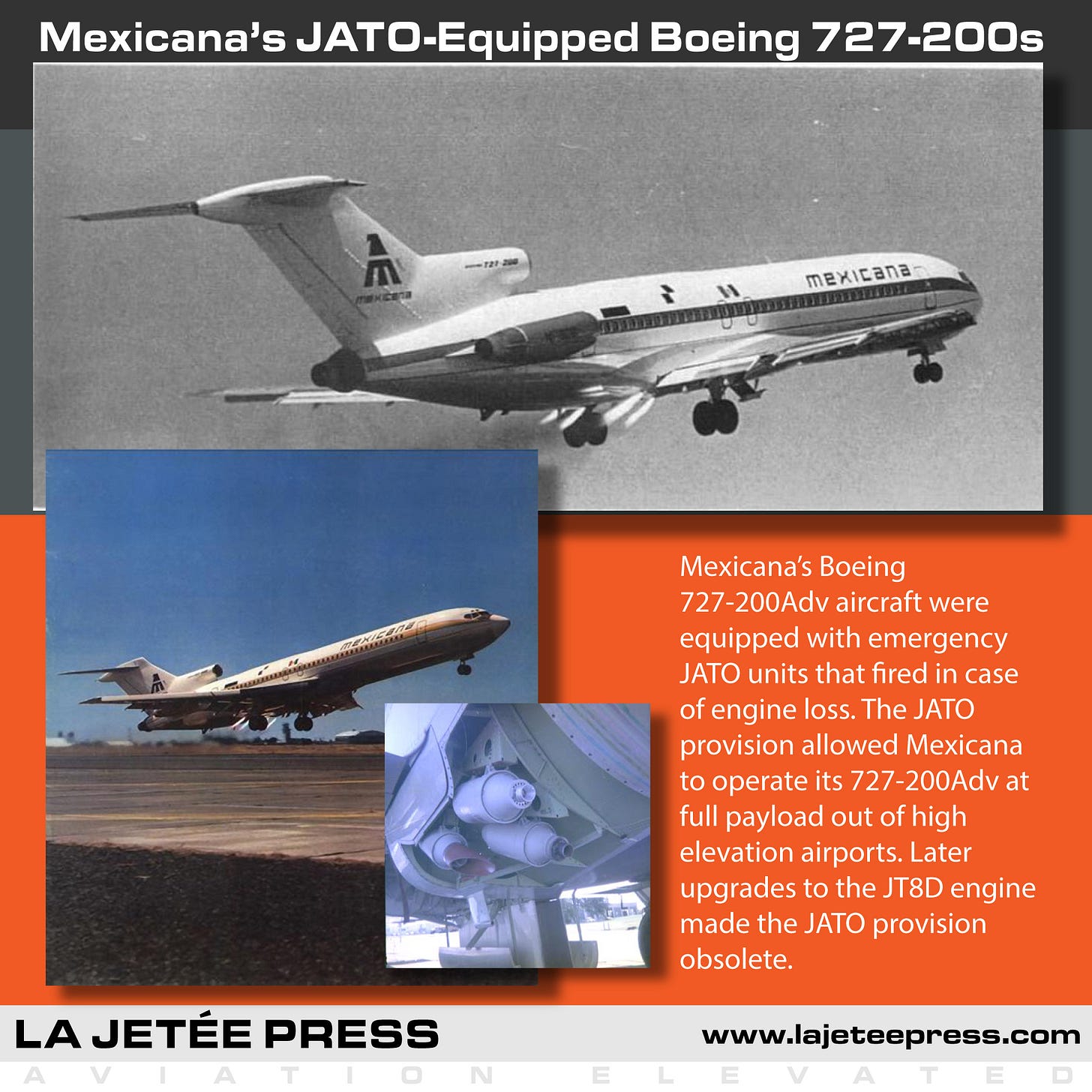 Mexicana's JATO-Equipped Boeing 727-200s