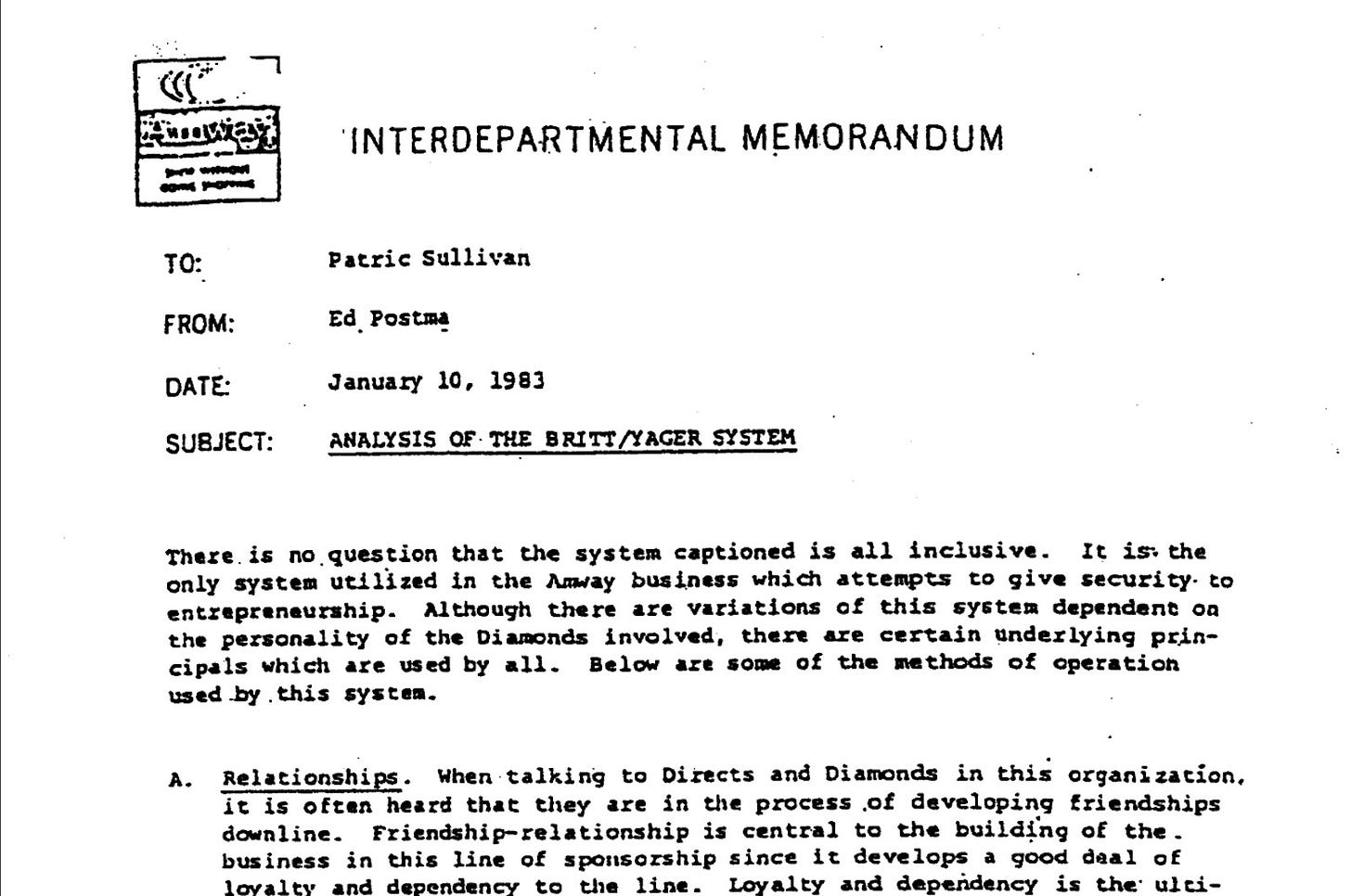 The Tools Cult: The History of the Amway Motivational Scam. (Part 2 of 3)