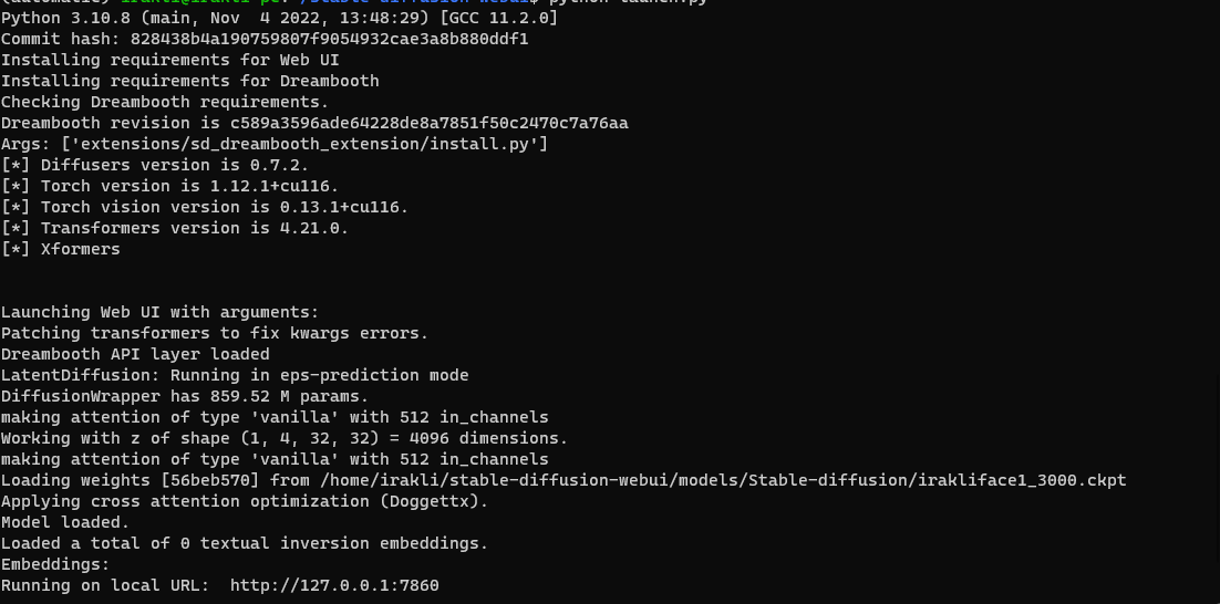 Windows WSL2 Installation: SD AUTOMATIC1111 WebUI and Dreambooth Extension
